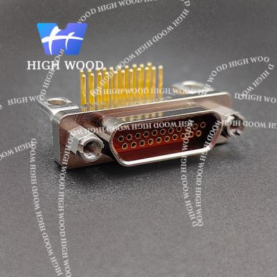 China J30J Series Micro-D Rectangular Connector with 1.27mm Spacing and 21 Cores for Aerospace Applications for sale