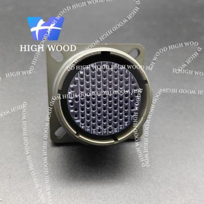 China MIL-DTL-38999 Series III Square Flange Receptacle Connector D38999/20WH35SN with 35 Positions and 300g Shock Resistance for sale