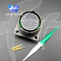 China MIL-DTL-38999 Series III Square Flange Receptacle Connector D38999/20WH35SN with 35 Positions and 300g Shock Resistance for sale