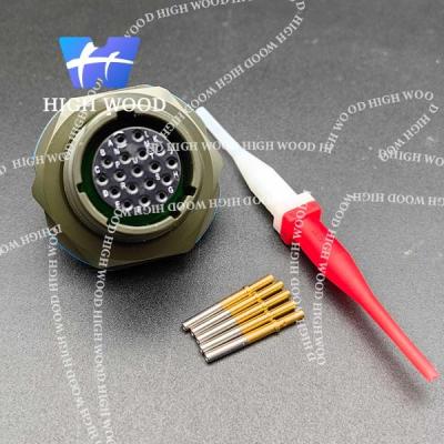 China MIL-DTL-38999 Series III D38999/24WD18SN Jam Nut Receptacle Connector 60g Vibration for sale
