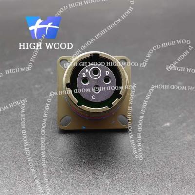 China MIL-DTL-38999 Series III D38999/20WC04SN Circular Connector 500V DC 5-Key Positioning for sale