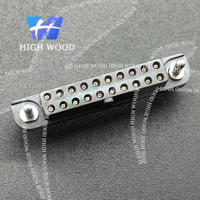 China HW-CMM 2mm Pitch Connector HW-222Y20M12 for Aerospace & Defense Applications with 5-20A Current Rating for sale