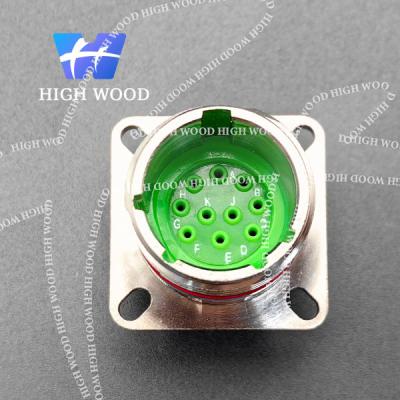 China MIL-DTL-38999 Series III D38999/20FC98PN Square Flange Receptacle 98-Pin Connector for sale