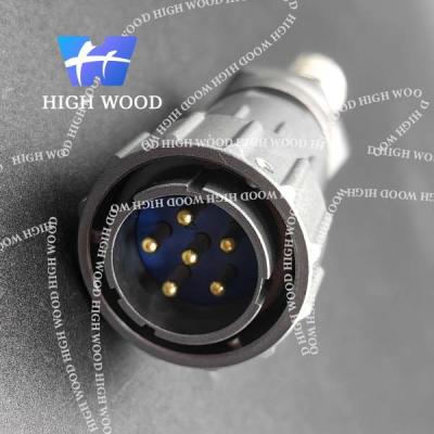 China FQ24-6TJ-12 Waterproof Circular Electrical Connector with 12 Pins and 24mm Shell Size for sale