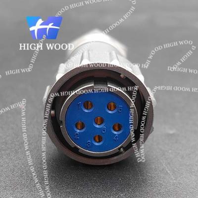 China FQ24-6TK-12 Waterproof Circular Electrical Connector 24mm Shell 12-26 Pin Options for sale