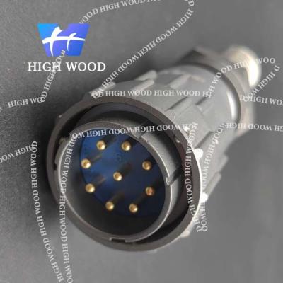 China FQ30-9TJ-16 Waterproof Circular Electrical Connector with 9 Pin Contacts and 30mm Shell Size for sale