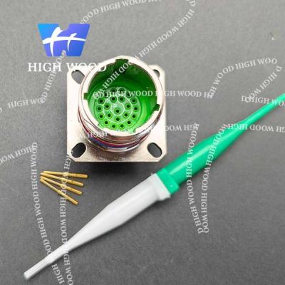 China MIL-DTL-38999 Series III D38999/20FC35PB Square Flange Receptacle 35-Pin Connector for sale