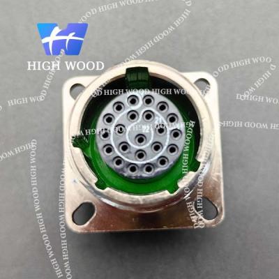 China MIL-DTL-38999 Series III D38999/20FC35SN Square Flange Receptacle 35-Pin Connector for sale