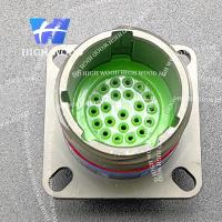 China MIL-DTL-38999 Series III Connector D38999/20WC35PN - 35-Pin Square Flange Receptacle with EMI Shielding for sale
