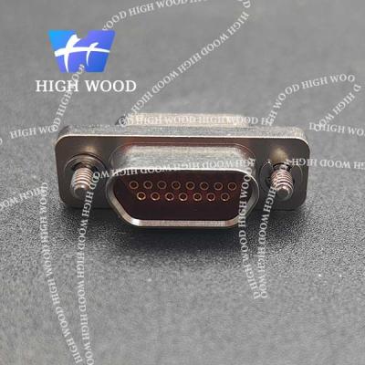 China Micro-D MWDM Solder Cup Metal Shell Connector MWDM2L-15TSM 15 Pin Gold TwistPin for sale