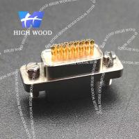 China Micro-D MWDM Solder Cup Metal Shell Connector MWDM2L-15TSM 15 Pin Gold TwistPin for sale