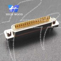 China Micro-D MWDM Solder Cup Metal Shell Connector 37-Pin Gold-Plated TwistPin for sale