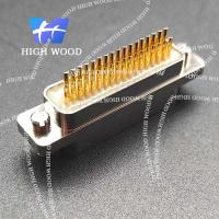 China Micro-D MWDM Solder Cup Metal Shell Connector MWDM2L-51TSM 51-Pin Gold Plated for sale