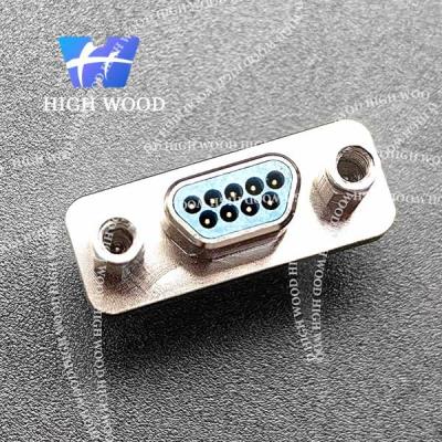 China Micro-D MWDM Solder Cup Connector 9 Pin Gold Plated TwistPin 24 AWG for sale