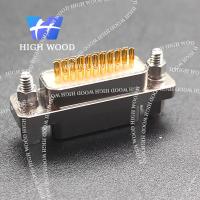 China Micro-D MWDM Solder Cup Connector 21 Pin Nickel Shell Gold TwistPin Contacts for sale