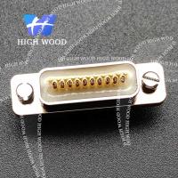 China Micro-D MWDM Solder Cup Metal Shell Connector 21 Pin Gold Plated TwistPin for sale
