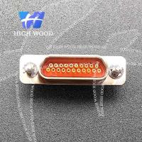 China Micro-D MWDM Solder Cup Metal Shell Connector 21 Pin Gold Plated TwistPin for sale