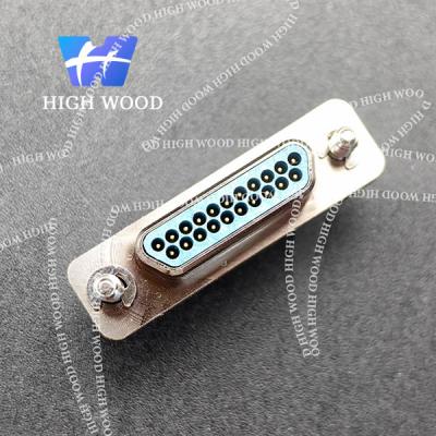 China Micro-D MWDM Solder Cup Connector 21 Pin Gold Plated TwistPin 24 AWG for sale