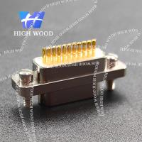 China Micro-D MWDM Solder Cup Connector 21 Pin Gold Plated TwistPin 24 AWG for sale