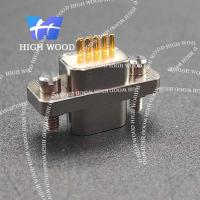 China Micro-D MWDM Solder Cup Metal Shell Connector MWDM2L-9TSM 9-Pin Gold-Plated TwistPin for sale