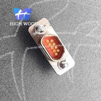 China Micro-D MWDM Solder Cup Metal Shell Connector MWDM2L-9TSM 9-Pin Gold-Plated TwistPin for sale