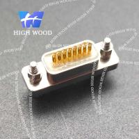 China Micro-D MWDM Solder Cup Connector MWDM2L-15NSP 15 Pin Gold-Plated TwistPin 24 AWG for sale