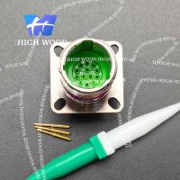 China MIL-DTL-38999 Series III D38999/20FB35PN Square Flange Receptacle 35-Pin Connector for sale