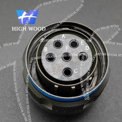 China MIL-DTL-38999 Series III D38999/26WE6SA Circular Connector 5 Key 3 Head Thread Quick Connect for sale