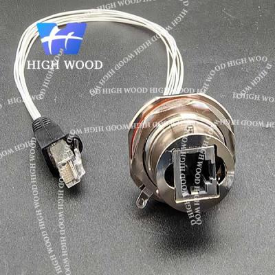 China YW1-23F01S02 Metal High-Speed Circular RJ45 Connector 600V 3-25A with -55°C to +125°C Operating Temperature for sale