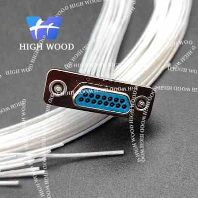 China J30J Series Micro-D Rectangular Connectors with 1.27mm Contact Spacing, 9-144 Cores, 1000mm Length for sale