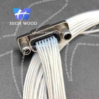 China J30J Series Micro-D Rectangular Connectors with 1.27mm Contact Spacing, 9-144 Cores, 1000mm Length for sale