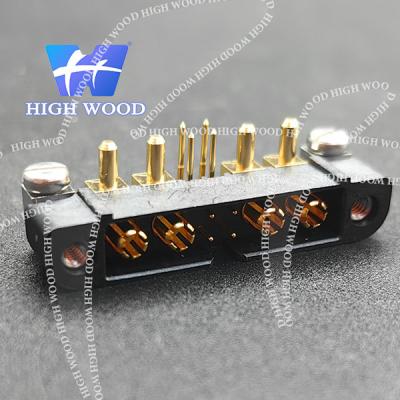 China HW-M80 Connector 5L10405M5 Aerospace Grade 800V AC DC Copper Alloy Gold Plating for sale