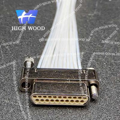 China J30J Series Micro-D Rectangular Connector 21 Pin 1.27mm Pitch High Density for sale