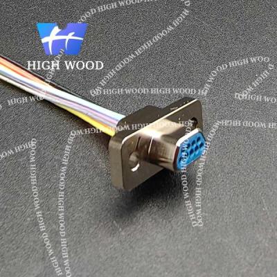 China Micro-D MWDM Solder Cup Metal Shell Connector 9-Pin 26 AWG Gold-Plated TwistPin for sale