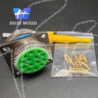 China MIL-DTL-38999 Series III Circular Connector D38999/20FH14PN Square Flange Receptacle 23 Shell for sale