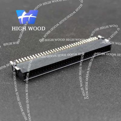 China 1.27mm Pitch 68 Pin PCB Horizontal SMT Connector Male Plug 2 Row Gold Plating for sale