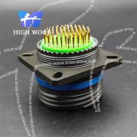 China MIL-DTL-38999 Series III D38999/20WH35SCA Circular Connector Square Flange Receptacle 35 Contacts for sale