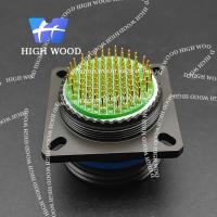 China MIL-DTL-38999 Series III D38999/20WH35SCB Circular Connector Square Flange Receptacle 35 Contacts for sale