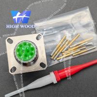 China MIL-DTL-38999 Series III D38999/20FC98SN Square Flange Receptacle Connector 98 Contacts for sale