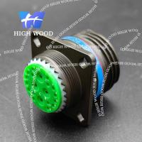 China MIL-DTL-38999 Series III Circular Connector D38999/20WE20SN Square Flange Receptacle 20 Contacts for sale