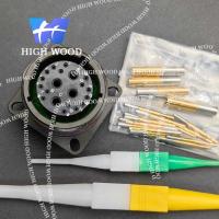 China MIL-DTL-38999 Series III Circular Connector D38999/20WE20SN Square Flange Receptacle 20 Contacts for sale