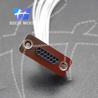 China J30JB Series Glass Sintered Gas Sealed Rectangular Connector 13 Pin 1.27mm Pitch for sale