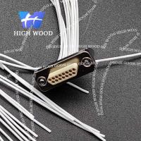China J30JB Series 15-Pin Glass Sintered Gas Sealed Rectangular Electrical Connector 1.27mm Pitch for sale