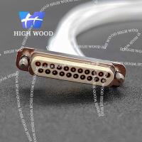 China J30JB-21TJL90-Q8 Glass Sintered Gas Sealed Rectangular Electrical Connector 21 Pin 1.27mm for sale