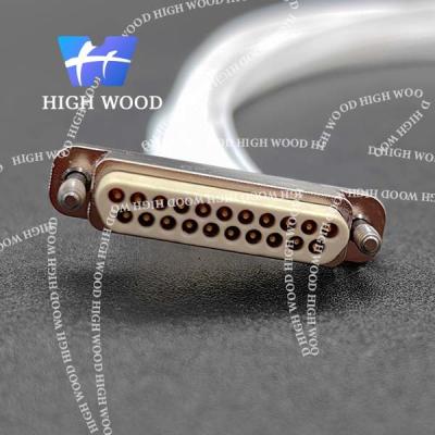 China J30JB-21TJL90-Q8 Glass Sintered Gas Sealed Rectangular Electrical Connector 21 Pin 1.27mm for sale