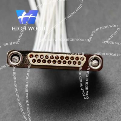 China J30JB Series Glass Sintered Gas Sealed Rectangular Connector 21 Pin 1.27mm Pitch for sale