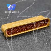 China J30J Series Glass Sintered Gas Sealed Rectangular Connector 31 Pin 1.27mm Pitch for sale