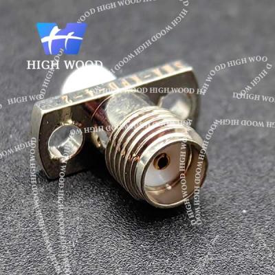 China SMA Series RF Coaxial Connector SMA-KFD-4-2 with 50Ω Impedance and 18GHz Frequency Range for sale