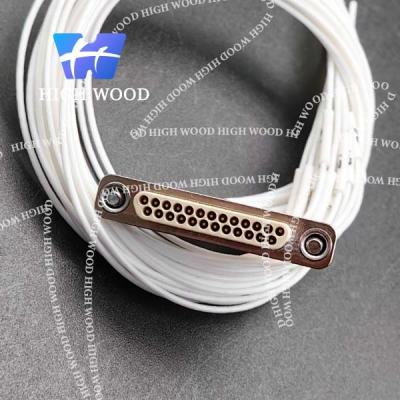 China J30JB Series Glass Sintered Gas Sealed Rectangular Connector 25 Pin 1.27mm Pitch for sale