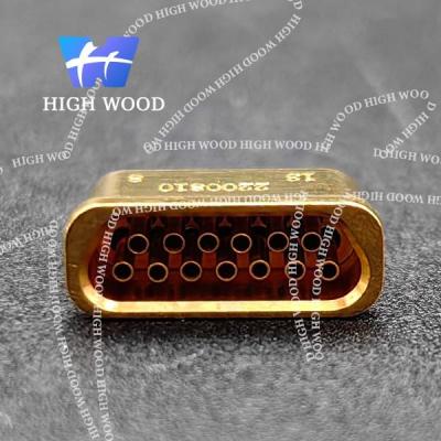 China J30J Series Glass Sintered Gas Sealed Rectangular Connector 13 Pin 1.27mm Pitch for sale